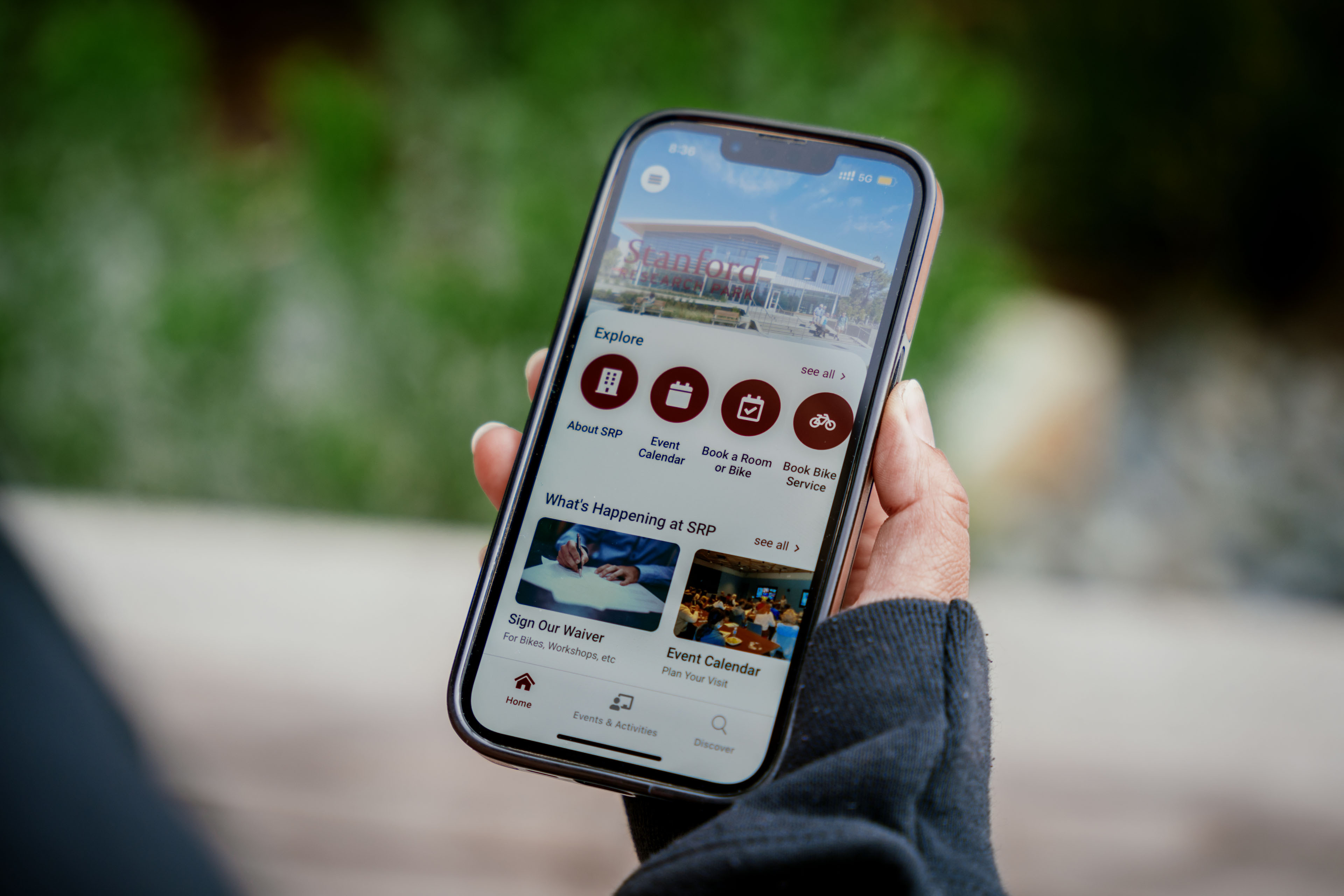 Download the Stanford Research Park App
